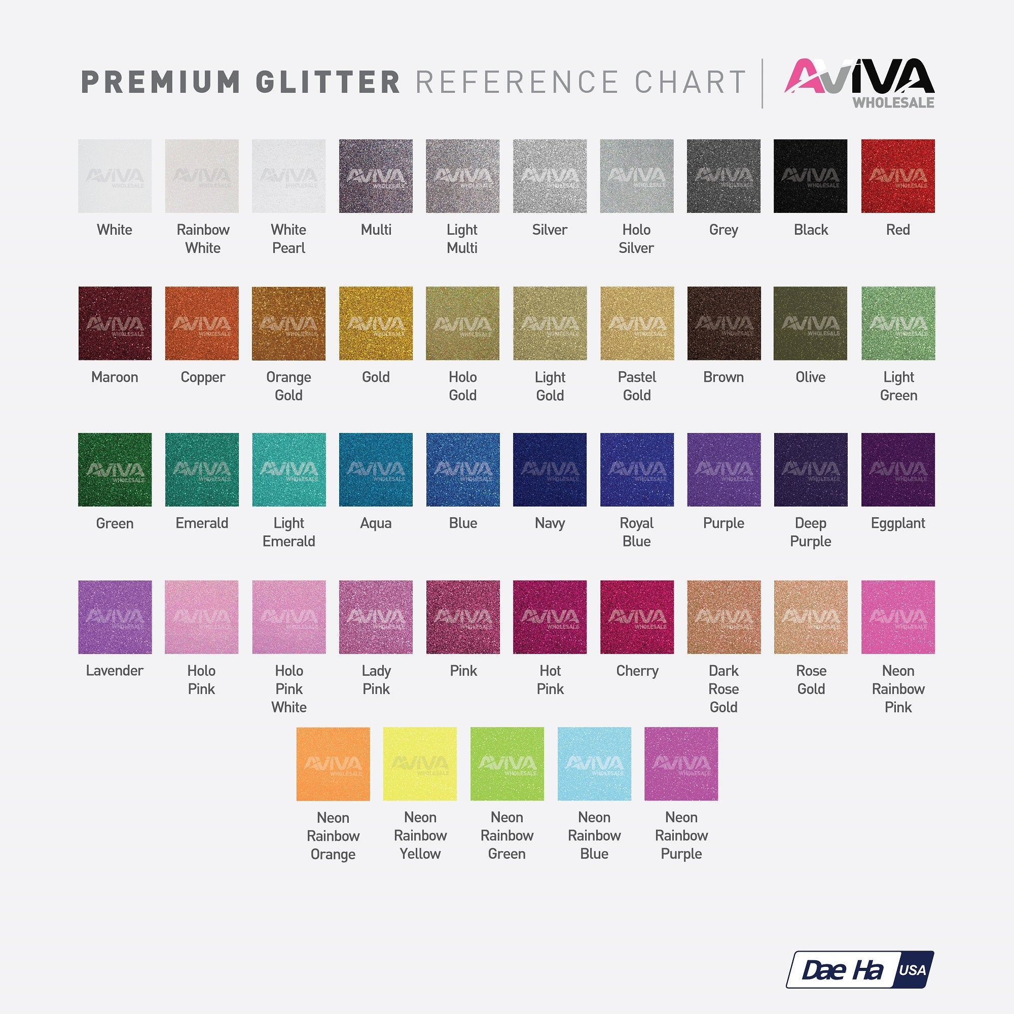 Glitter HTV ------- Heat TRANSFER Vinyl for T-Shirt and Apparel – Aviva ...